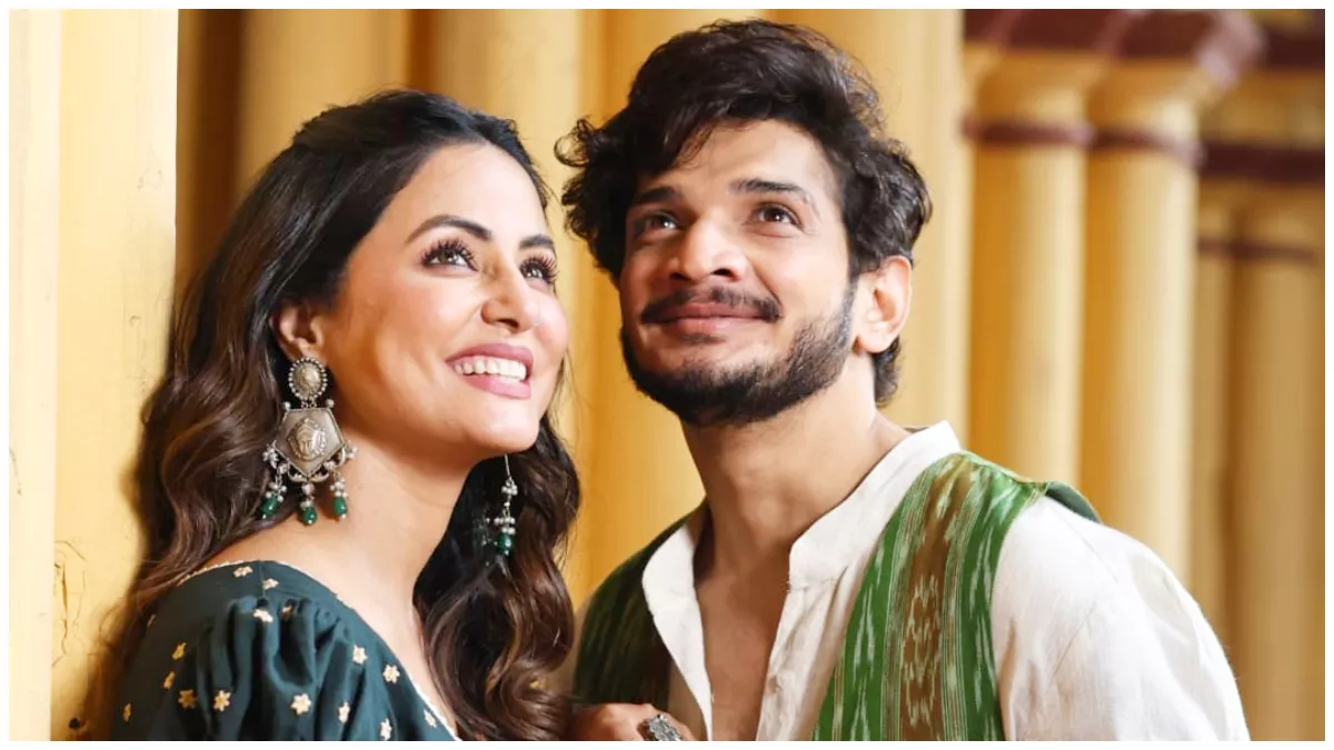 Hina Khan and Munawar Faruqui Unveil 'Halki Halki Si' Poster